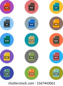 15 Icon Set File Formats Personal Stock Vector (Royalty Free ...