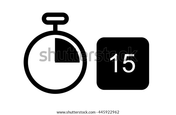 15 Minute Icons Stock Vector (Royalty Free) 445922962 | Shutterstock