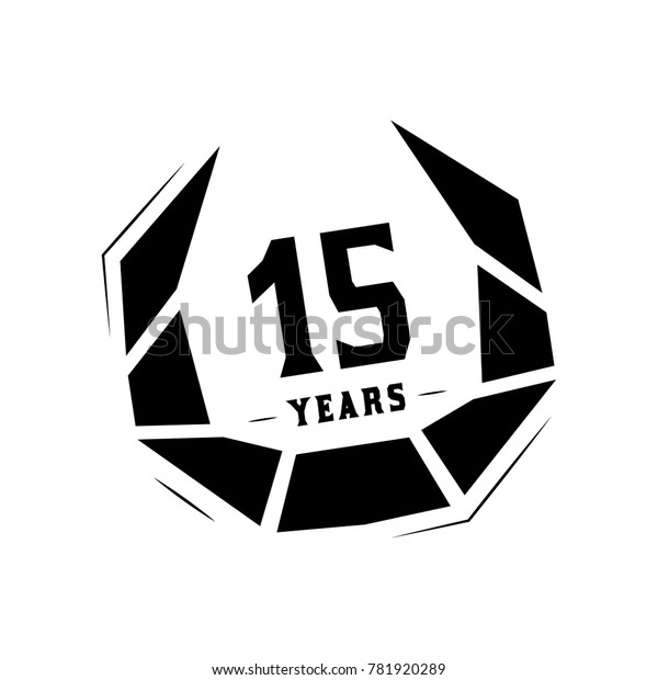 15 Years Design Template Anniversary Vector Stock Vector (Royalty Free ...