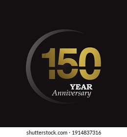 150 Anniversary Logo Vector Template Design Stock Vector (Royalty Free ...