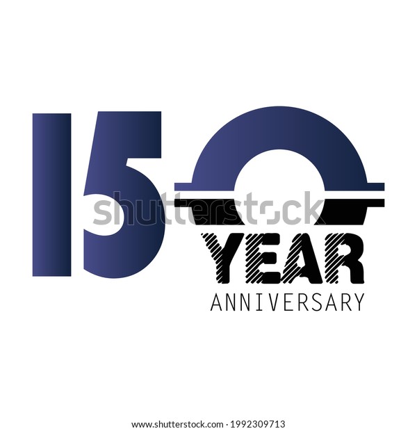 150 Year Anniversary Logo Vector Template: เวกเตอร์สต็อก (ปลอดค่า ...