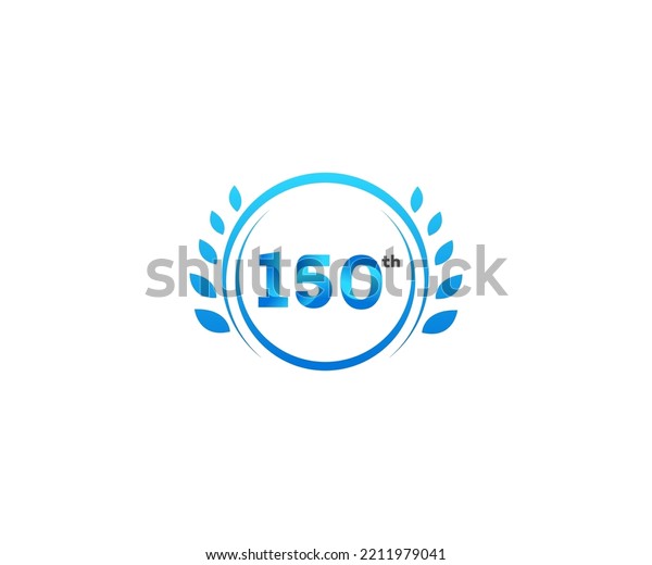 150 Years Anniversary Logo Template Vector Stock Vector (Royalty Free) 2211979041 | Shutterstock