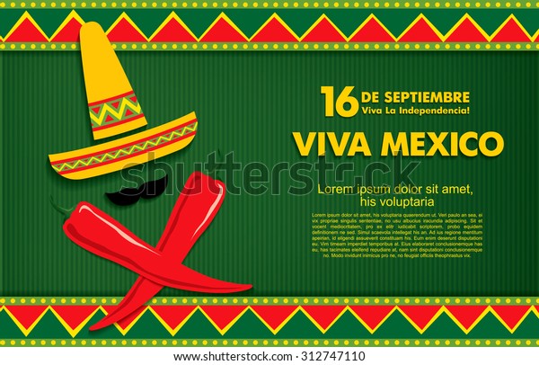 16 de septiembre. ¡Feliz Día de: vector de stock (libre de regalías ...