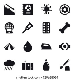 Set Engineering Icons Round Papercut Pictogram Stock Illustration ...