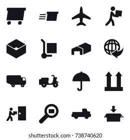 Vector Set Package Signs Symbols Delivery Stock Vector (Royalty Free ...