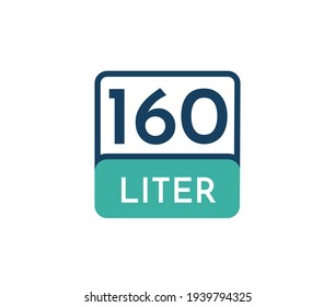 160 liter icon 2 รายการ ภาพ ภาพสต็อกและเวกเตอร์ | Shutterstock