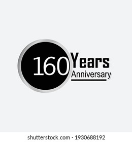 160 Year Anniversary Vector Template Design Stock Vector (Royalty Free ...