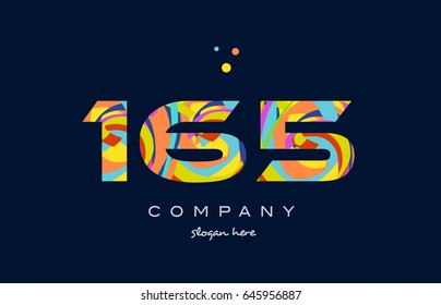 166 Number Digit Numeral Logo Colored: เวกเตอร์สต็อก (ปลอดค่าลิขสิทธิ์ ...