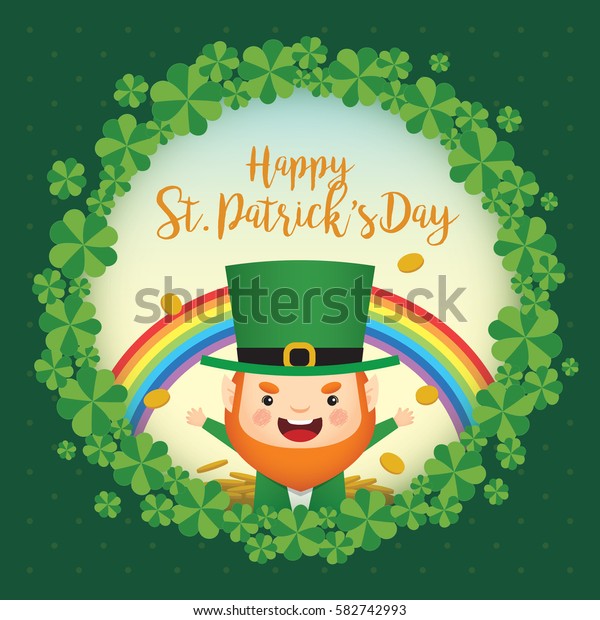 17 March St Patricks Day Greeting Stock Vector (Royalty Free) 582742993