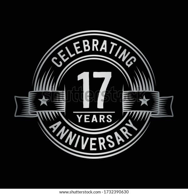 17 Years Logo Design Template 17th: เวกเตอร์สต็อก (ปลอดค่าลิขสิทธิ์ ...