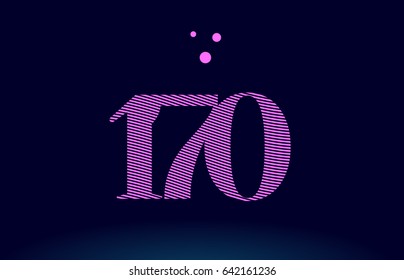 170 Number Digit Logo Pink Line Stock Vector (Royalty Free) 642161236 ...