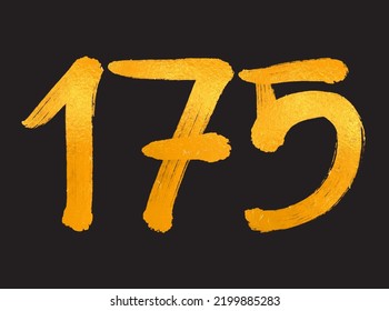 175 Number Logo Vector Illustration 175 Stock Vector (Royalty Free ...