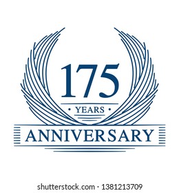 175 Years Design Template 175th Anniversary 스톡 벡터(로열티 프리) 1381213709 ...