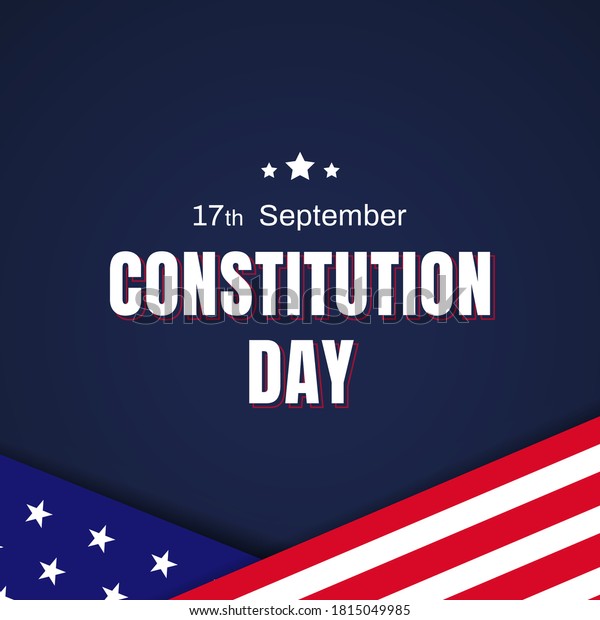 17th September Constitution Day Banner Template Stock Vector (Royalty ...
