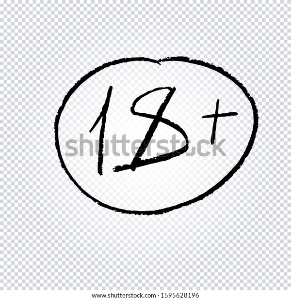18 Age Limit Symbol Under 18 Stock Vector (Royalty Free) 1595628196 ...