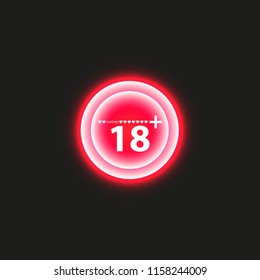 18 Age Warning Stamp Progress Loading Stock Vector (Royalty Free ...