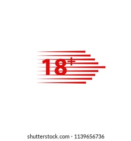 18 Age Warning Stamp Speed Lines Stock Vector (Royalty Free) 1139656736 ...