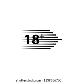 18 Age Warning Stamp Speed Lines Stock Vector (Royalty Free) 1139656760 ...