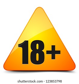 18 Sign: ภาพประกอบสต็อก 123853786 | Shutterstock