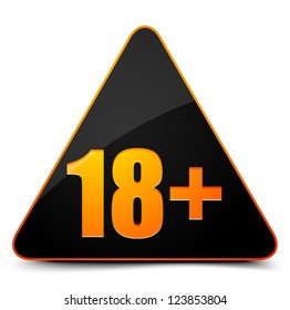18 Sign: ภาพประกอบสต็อก 123853786 | Shutterstock