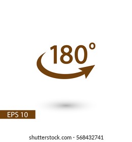 180 Degrees Icon Stock Vector (Royalty Free) 568432741