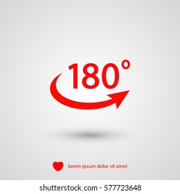 180 Degrees Icon Stock Vector (Royalty Free) 577723648 | Shutterstock