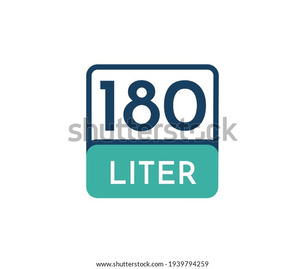 "180 liter icon" - 1 Ảnh, vector và hình chụp có sẵn | Shutterstock
