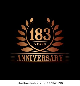 Vektor Stok 199 Years Anniversary Logo Template (Tanpa Royalti ...
