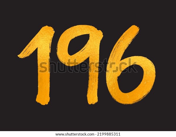 196 Number Logo Vector Illustration 196 Stock Vector (Royalty Free ...