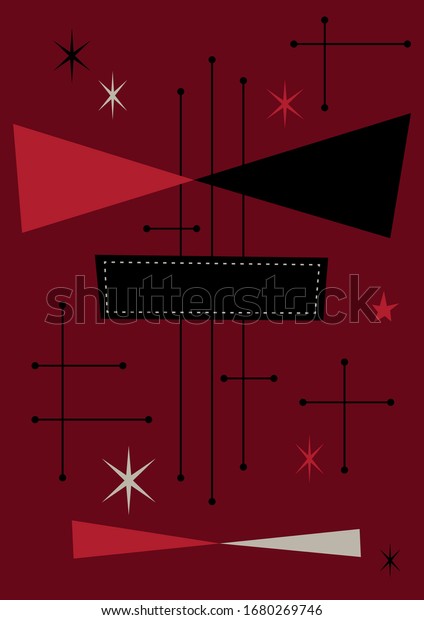 1960s Background Beatnik Style Geometric Pattern Stock Vector (Royalty ...