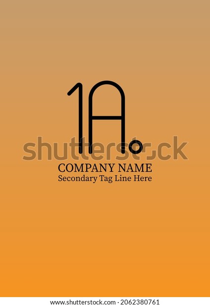 1a A1 Logo Monogram Design Stock Vector (Royalty Free) 2062380761 ...