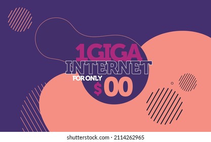 1gb Internet Only Price Stock Vector (Royalty Free) 2114262965 ...