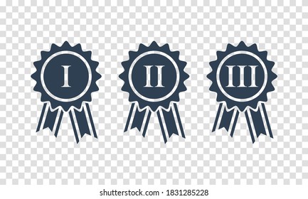 1.ᵉʳ 2o 3er lugar, conjunto de: vector de stock (libre de regalías ...