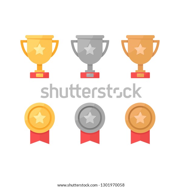 1ère, 2ème et 3ème places. Médaille : image vectorielle de stock (libre ...