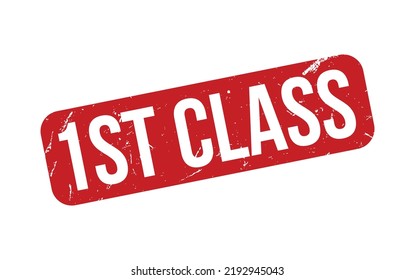 1st Class Rubber Stamp Seal Vector Stock Vector (Royalty Free ...