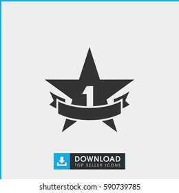 1st Place Star Icon Simple Filled Stock Vector (Royalty Free) 590739785 ...