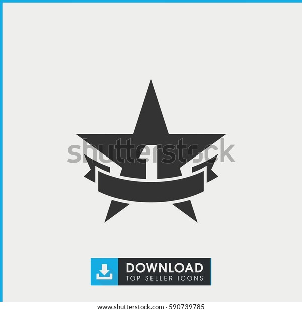 1st Place Star Icon Simple Filled Stock Vector (Royalty Free) 590739785 ...
