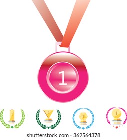 1st Place Winner Text On Pink Stock Vector (Royalty Free) 362564378