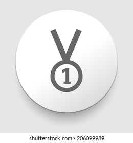 1st Position Medal Icon Vector Illustration Stock Vector (Royalty Free ...