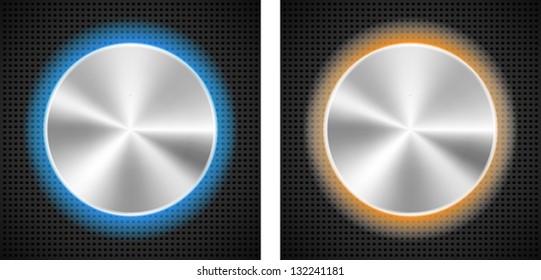 2 Abstract Backgrounds Circle Metallic Inset Stock Vector (Royalty Free ...