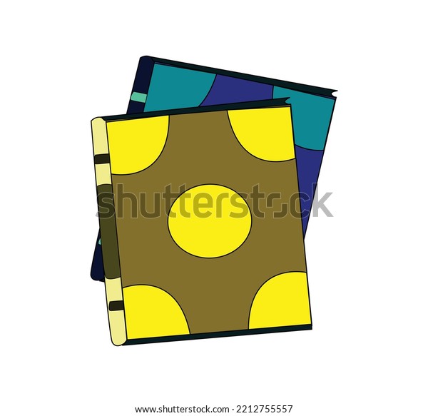 2 Color Book Design Original Vector Stock Vector (Royalty Free ...