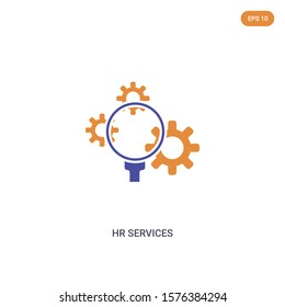 2 Color Hr Services Concept Vector Stock Vector (Royalty Free ...