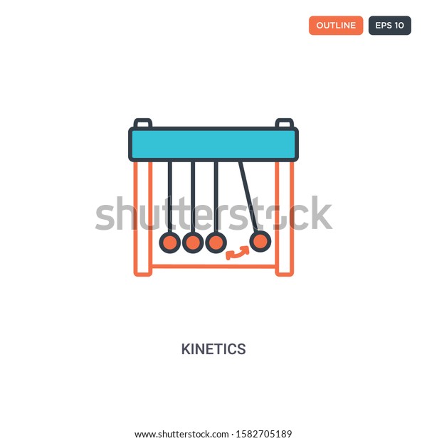 2 Color Kinetics Concept Line Vector Stock Vector (Royalty Free ...