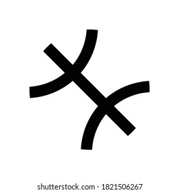 2 Cross App Icon Design Vector Stock Vector (Royalty Free) 1821506267 ...