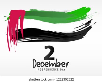 2 December Uae Independence Day Background Stock Vector (Royalty Free ...
