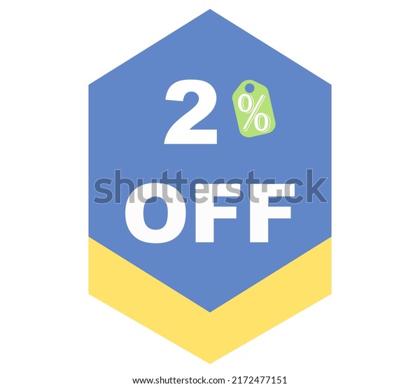 2 Discount Special Limited Offer Vector Stock Vector (Royalty Free ...