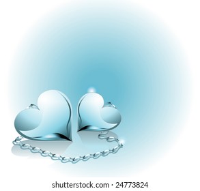 2 Heart Link Together Stock Vector (Royalty Free) 24773824 | Shutterstock