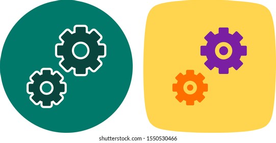 2 Icon Set Settings Personal Commercial Stock Vector (Royalty Free ...