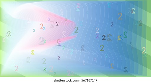 Number 2 Background Template: vector de stock (libre de regalías ...