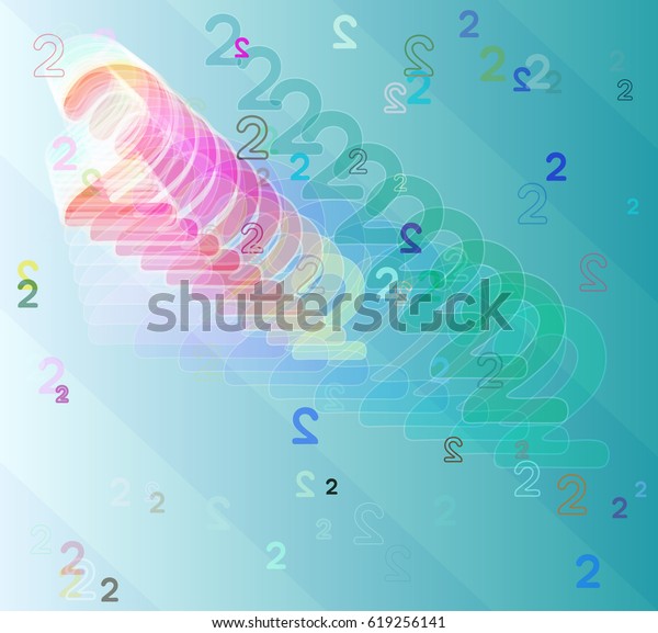 2 Number Icon Background Stock Vector (Royalty Free) 619256141 ...